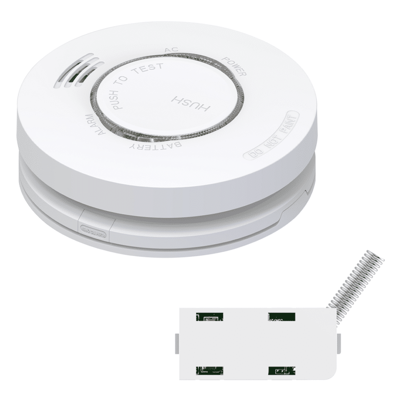 240v Hardwired Emerald Photoelectric Smoke Alarm with Interconnected RF ...