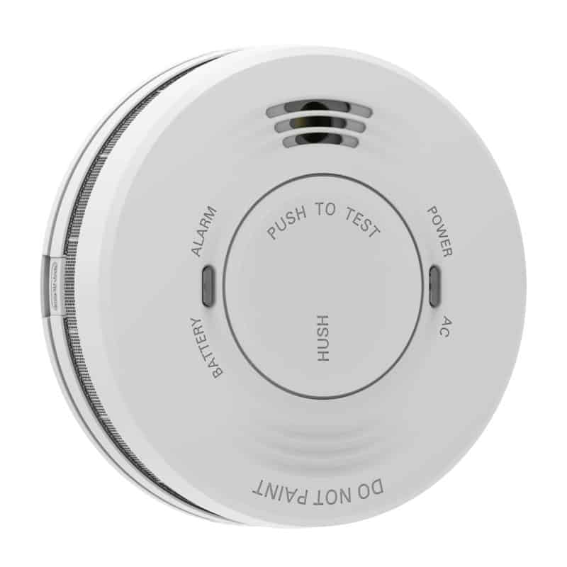 Photoelectric Hybrid Smoke Alarm 10 Yr Battery OR 240V Emerald EP-HYB ...