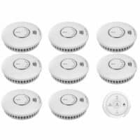 RED Interconnected Wireless Smoke Alarms Remote Controller 10 Year ...